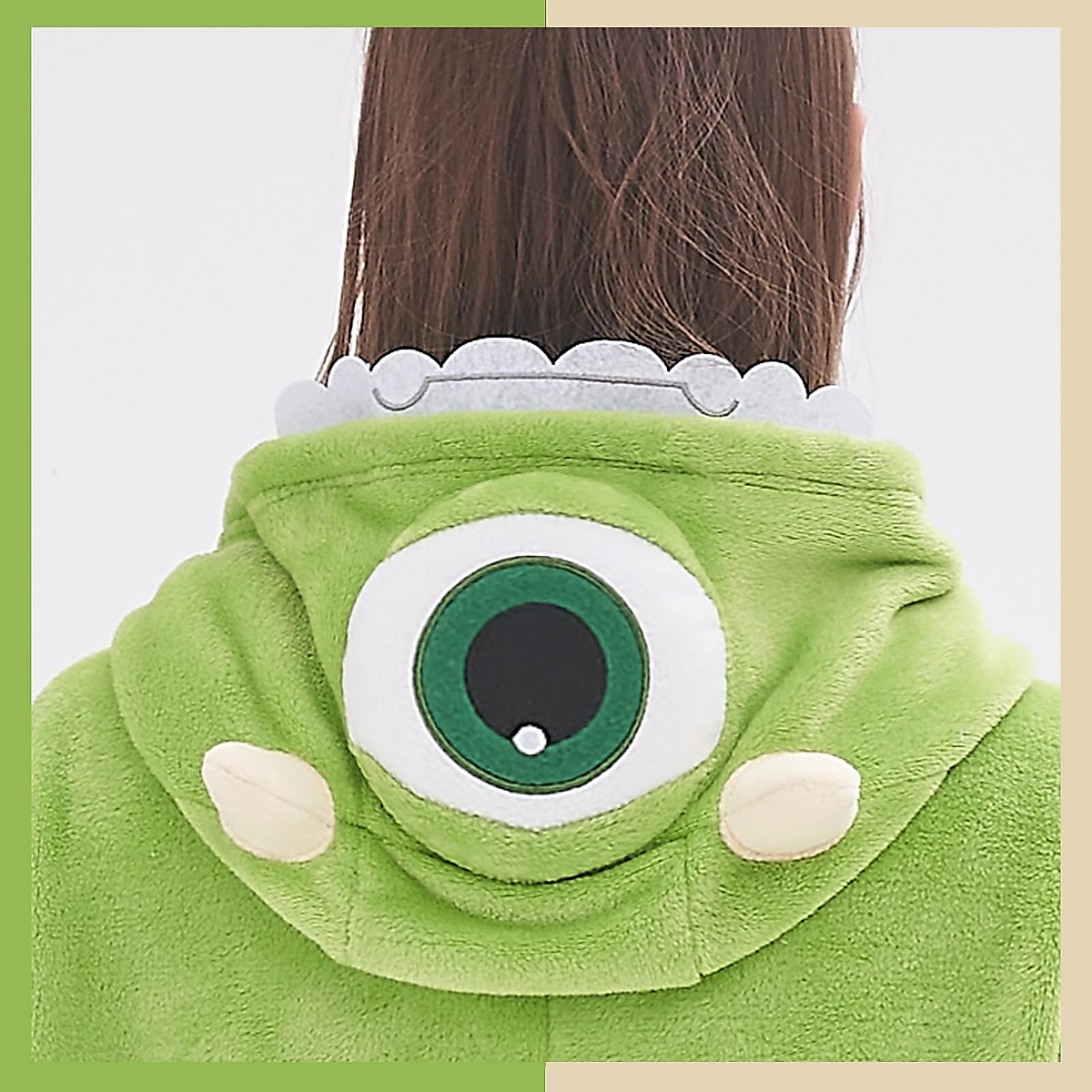 GONAAP Unisex Adult Mike Wazowski Onesie Pajamas Animal One Piece Costume Cosplay Sleepwear (Mike Wazowski, Medium)