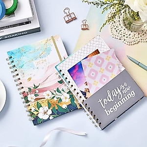 2024 Planner - 2024 Planner Weekly and Monthly, Jan 2024 - Dec 2024, Planner 2024 with Tabs, 6.3" x 8.4", 2024 Calendar Planner with Back Pocket + Thick Paper + Twin-Wire Binding