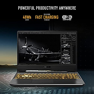 ASUS TUF Gaming F15 Gaming Laptop, 15.6” 144Hz FHD Display, Intel Core i5-11400H Processor, GeForce RTX 2050, 8GB DDR4 RAM, 512GB PCIe SSD Gen 3, Wi-Fi 6, Windows 11, FX506HF-ES51,Graphite Black