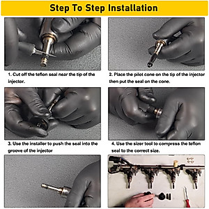 GM245 Fuel Injector Seals Tools Compatible with GM Subaru Replace to #EN-49245, EN-51105 and #18683AA000