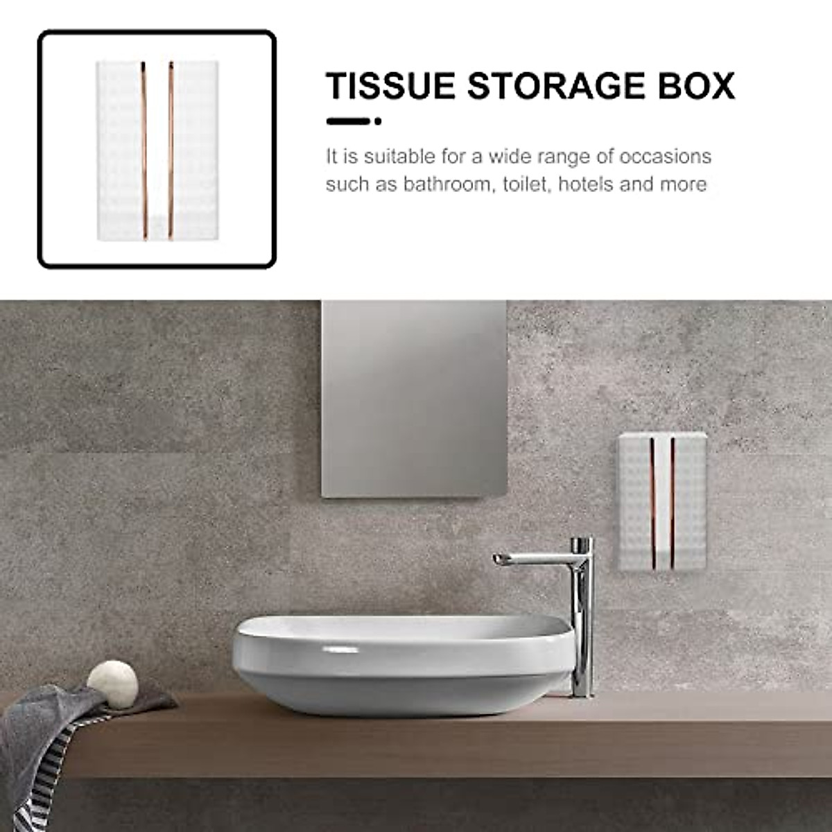 Zerodeko Wall Mount Paper Towel Dispenser Transparent Folded Paper Towel Holder Hand Towel Guest Towel Napkin Holder Box for Bathroom Toilet Kitchen