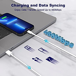 3 Pack iPhone 15 14 Charger Fast Charging, [Apple MFi Certified] PD 20W USB C Wall Charger Block with 6FT Type C to Lightning Fast Charging Data Sync Cable for iPhone 15 14 13 12 11 XS XR X 8 iPad