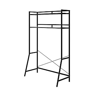 Novogratz Beverly Over-The-Bed Storage for Twin & XL Twin Beds, Black Oak