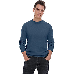 Sailwind Men's Crewneck Sweater Soft Casual Sweaters for Men Classic Pullover Sweaters