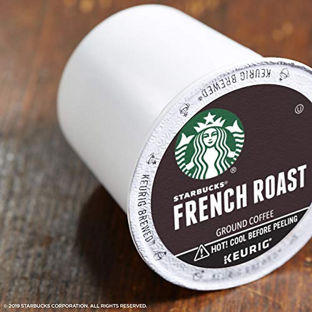 Starbucks Dark Roast K-Cup Coffee Pods — French Roast for Keurig Brewers — 1 box (24 pods)