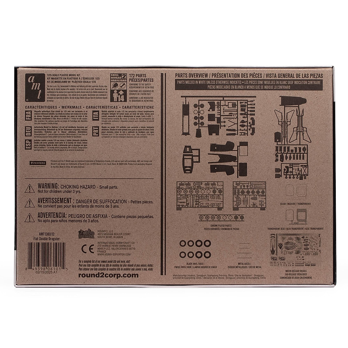 AMT Fiat Double Dragster 1:25 Scale Model Kit