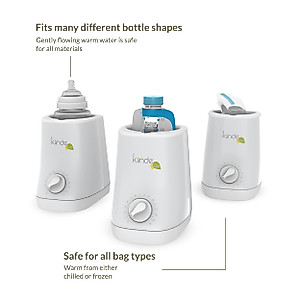 Kiinde Kozii Baby Bottle Warmer and Breast Milk Warmer with Safe Warm Water Bath Technology and Auto Shutoff for Warming Breast Milk, Infant Formula and Baby Food