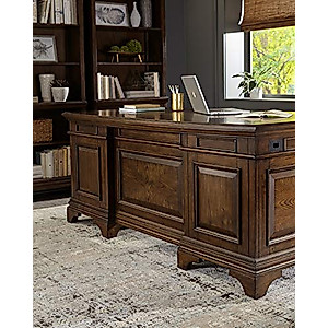 Coaster Furniture Hartshill File Cabinets Burnished Oak Executive Desk 881281