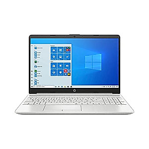 HP 2021 15.6" FHD IPS Laptop Computer, 11th Gen Intel Core i3-1115G4 (Beats i5-8265U), 16GB RAM, 512GB PCIe SSD, Intel UHD Graphics, HD Webcam, Fingerprint, Win 10S, Silver, 32GB USB Card