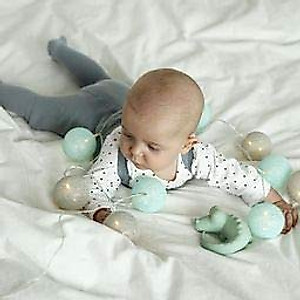 Tikiri My First Safari Crocodile Natural Rubber Rattle (Green)