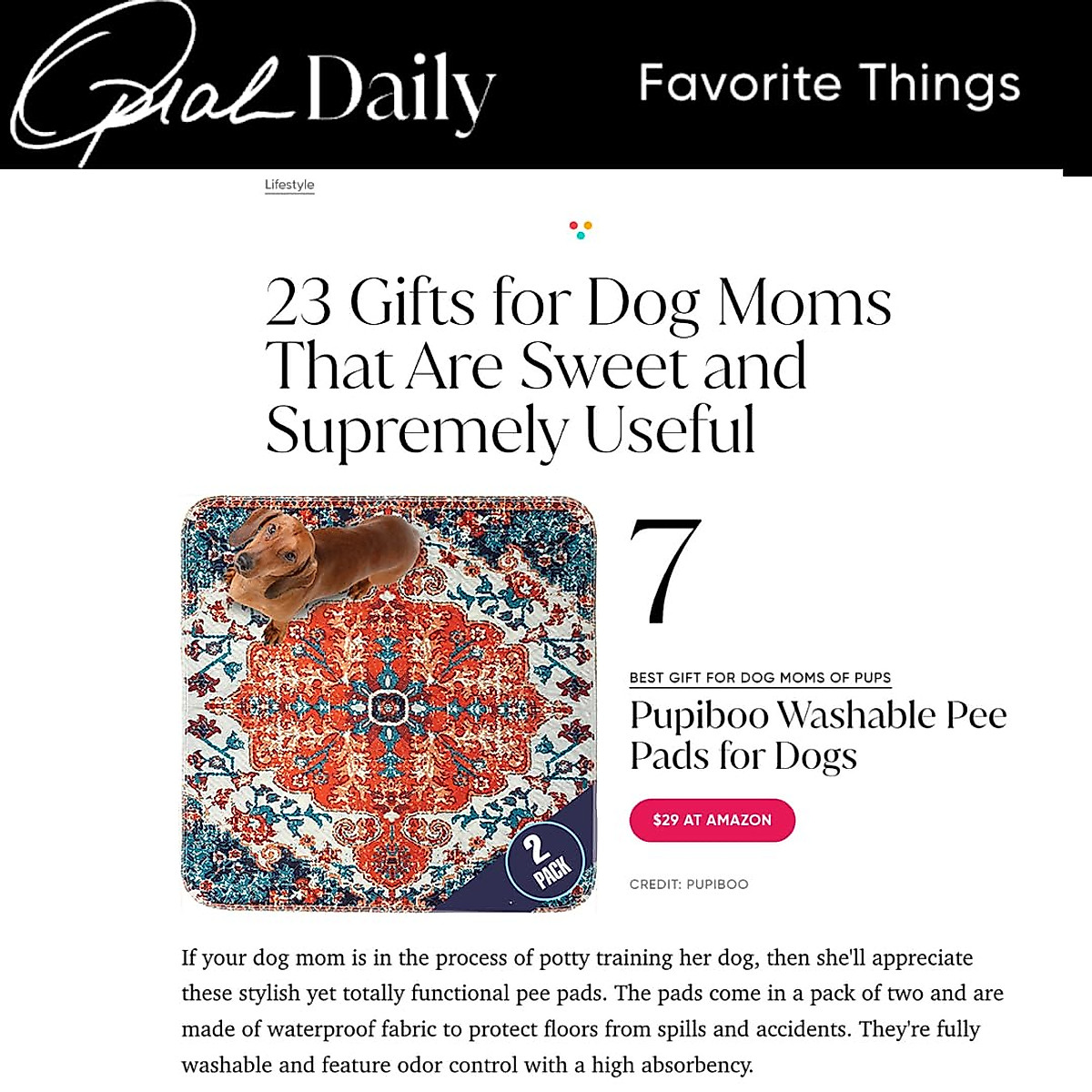 PUPIBOO Washable Pee Pads for Dogs - Super Absorbent Reusable Puppy Training Pads - 100% Waterproof, Leak-Proof & Non-Slip Whelping Pads for Pet Housebreaking