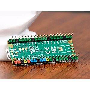 BFab, Raspberry Pi Pico with Pre-Soldered Color Header Microcontroller Development Board,Based on Raspberry Pi RP2040 Chip,Dual-Core ARM Cortex M0+ Processor