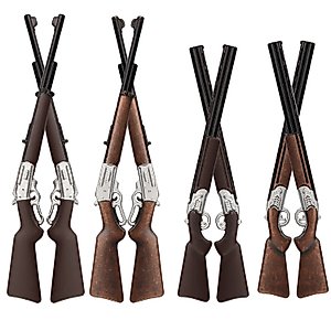 8 Pcs Miniature Rifle Retro Mini Hunting Gun Model Mini House Garden Accessories