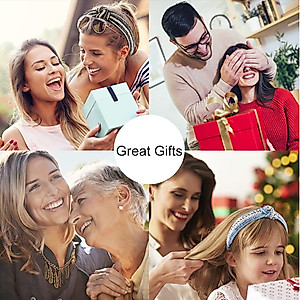 TOBATOBA Knotted Boho Headbands for Women, 3 Pack Beaded Headbands Knot Headband, Diademas Para Mujer De Moda, Womens Crystal Pearl Headbands, Wide Turban Headbands No Slip Fashion for Women