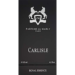 PARFUMS de MARLY - Carlisle - 4.2 Fl Oz - Eau De Parfum For Men - Top Notes Green Apple, Nutmeg, Saffron - Heart Notes Tonka Bean, Rose, Osmanthus, Davana - Base Notes Vanilla, Patchouli - 125ml