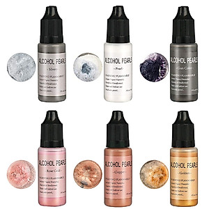 HELYZQ Metallic Resin Pigment Resin Dye Alcohol Inks Concentrated Resin Colorant 15ml