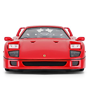 Radio Remote Control 1/14 Scale Ferrari F40 Licensed RC Model Car w/Front Light Controller Open/Close(Red),unisex-children