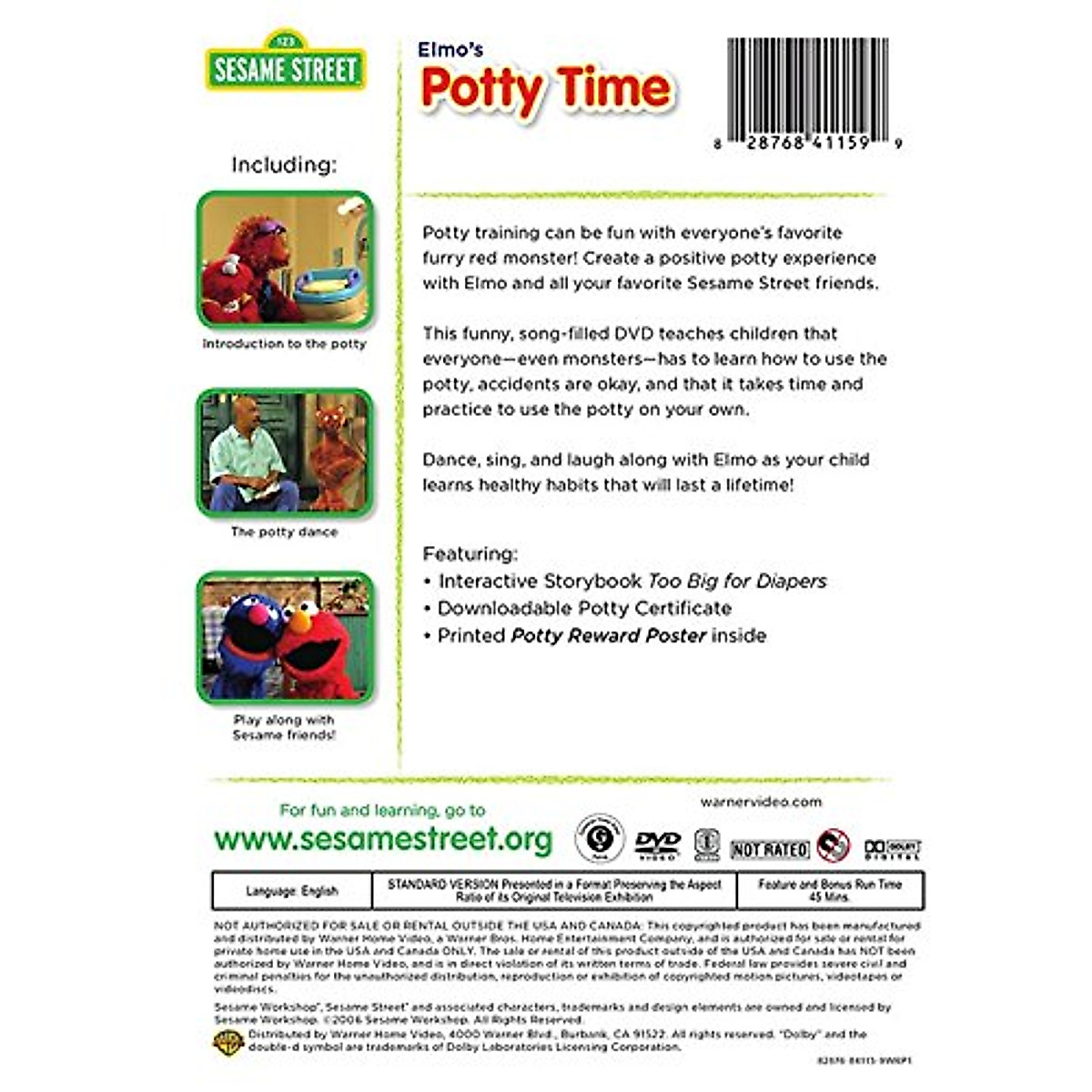 Sesame Street - Elmo's Potty Time