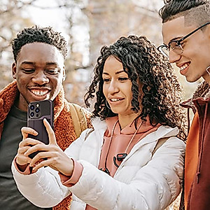 VENA vCommute Wallet Case Compatible with Apple iPhone 14 Pro Max (6.7"), (Military Grade Drop Protection) Flip Leather Cover Card Slot Holder with Kickstand - Deep Purple/Black