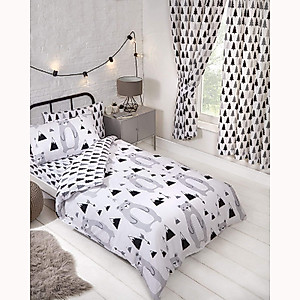 Price Right Home Scandi Bear Junior Toddler Duvet Cover and Pillowcase Set