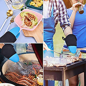 Ubrand Flybirdshome Mini-Oven Gloves,Cooking Pinch Gloves,Silicone Oven Mitts, Pinch Potholders for Kitchen,Cooking Gloves Heat Resistant,Pot Holders and Oven Mitts Sets Suitable for Kitchen Cooking