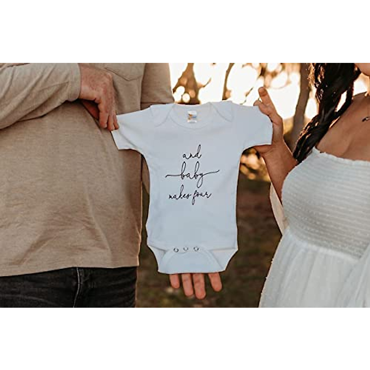 Bump and Beyond Designs Baby-Boys Announcement Gift Leotard for Family of Four White, 0-3 Months