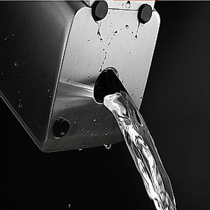 CUJUX Knife Holder Stainless Steel Modern Design with Scissors Groove Knife Holder Countertop Storage Kitchen Rack Household Storage Rack