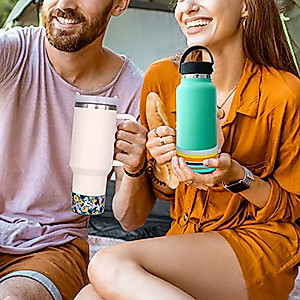 HEYSKAY Protective Flask Silicone Boot Cover Base for 20-40oz Stanley Tumbler, 12-24oz Hydro Flask Water Bottle. Compatible with All Water Bottles with Bottom Width of 2.85in