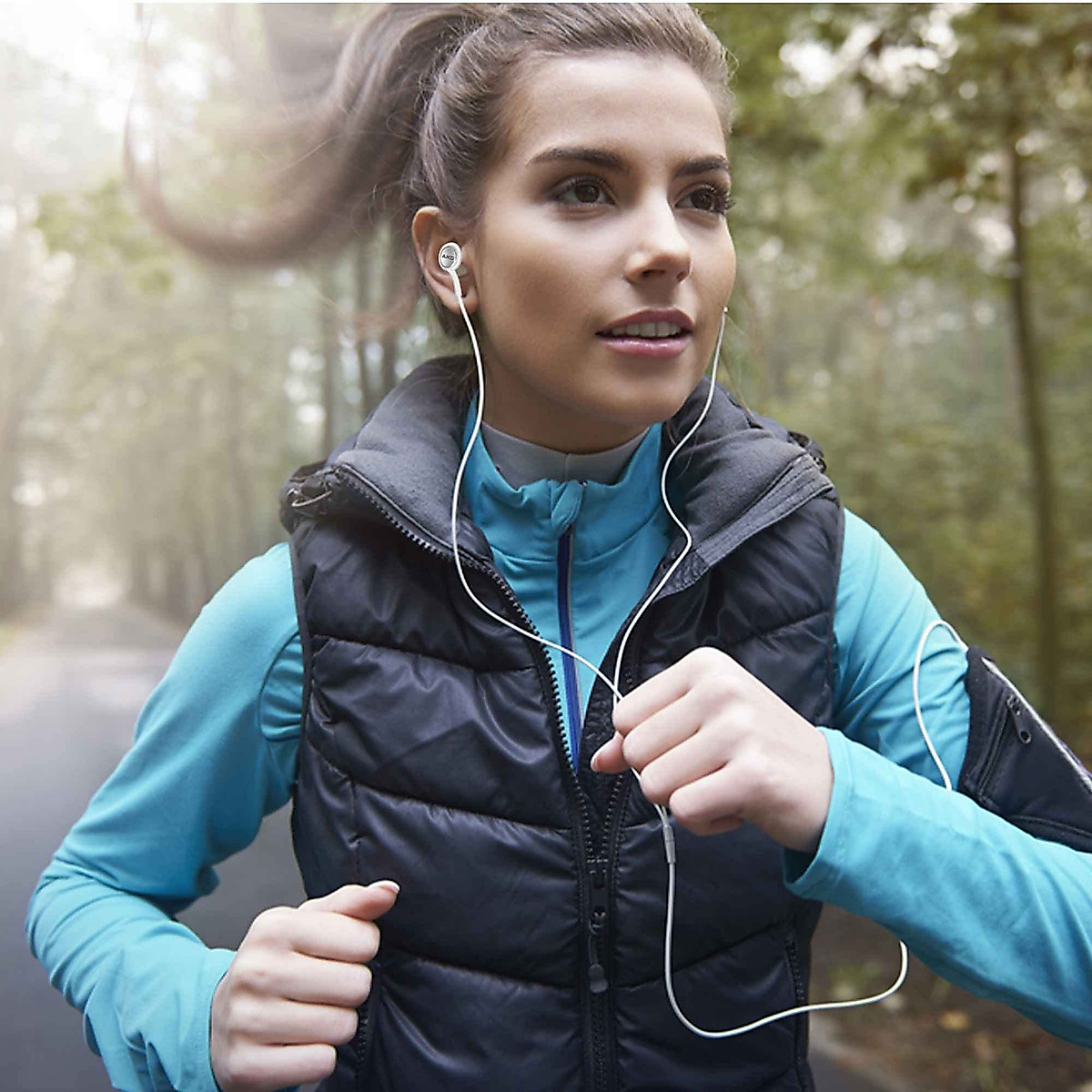 OEM UrbanX Corded Stereo Headphones for Oppo Reno2 - with Microphone and Volume Buttons - White (US Version with Warranty)