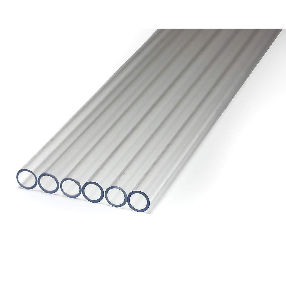 PrimoChill 3/8in. ID x 1/2in. OD Rigid PETG Tubing - 30 inches in Length (RTP12-630), Made with Premium Materials, Excellent Beginner Hardline for PC Watercooling, Made in the USA - 6 Pack - Clear