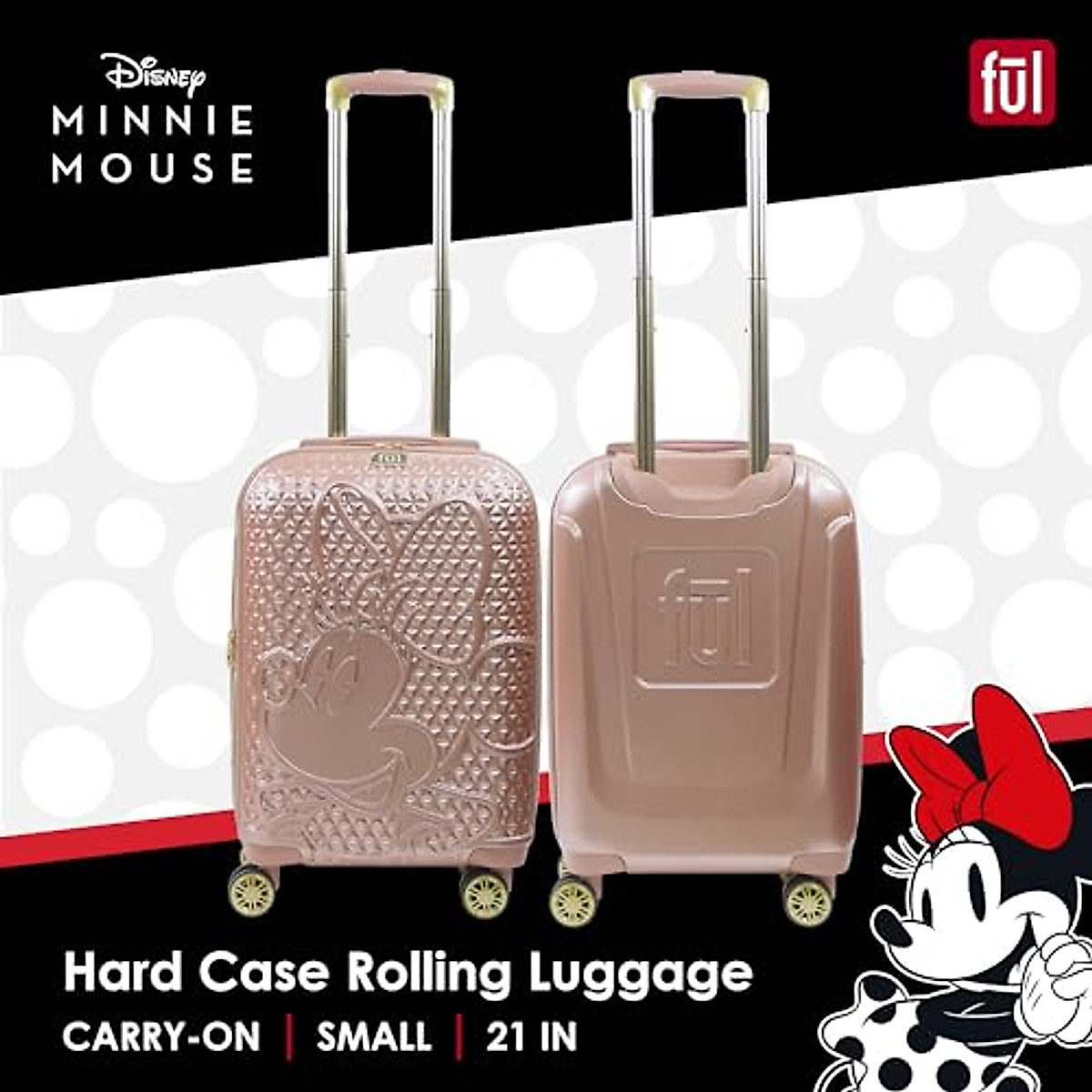 FUL Carry-On 21-Inch, Rose Gold, Carry-On 21-Inch