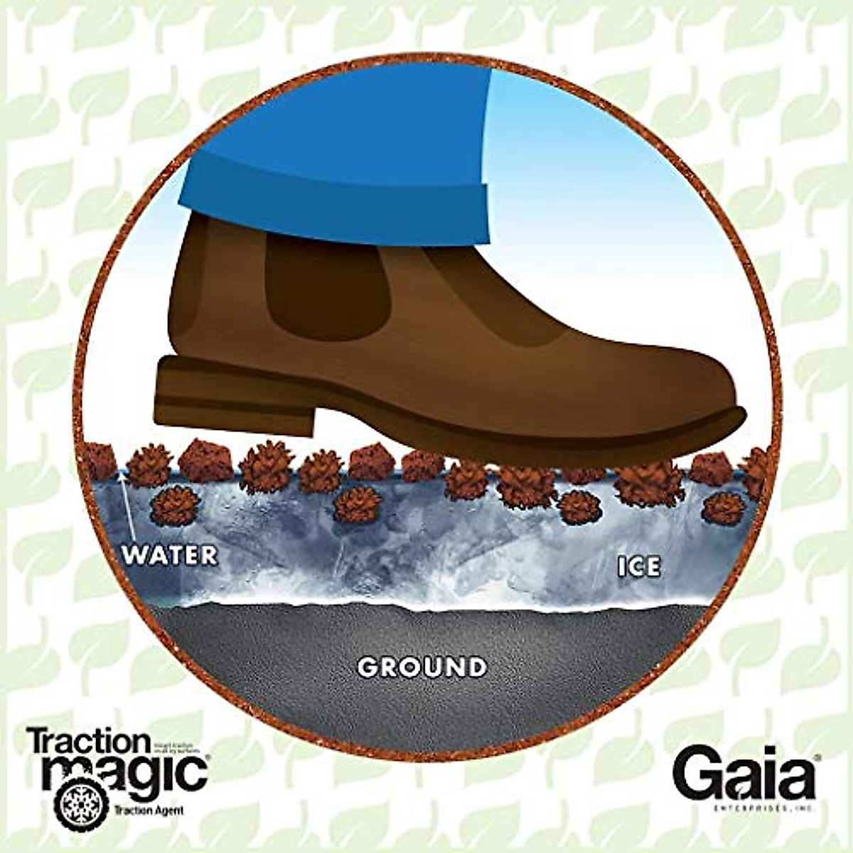 Traction Magic Quick Application All Natural Ice and Snow Melt Granule Crystals for Sidewalks, Driveways, Parking Lots, 15 Pound Bucket (4 Pack)