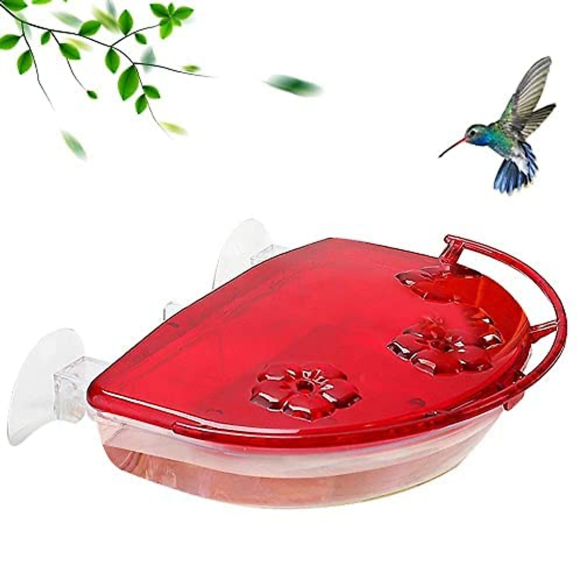 Hummingbird Window View Feeder Jewel Box Suction Cups Bird