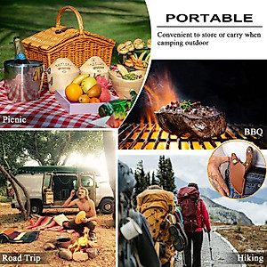 Huusk Chef Knife Bundle with Forged in Fire Kitchen Camping knife