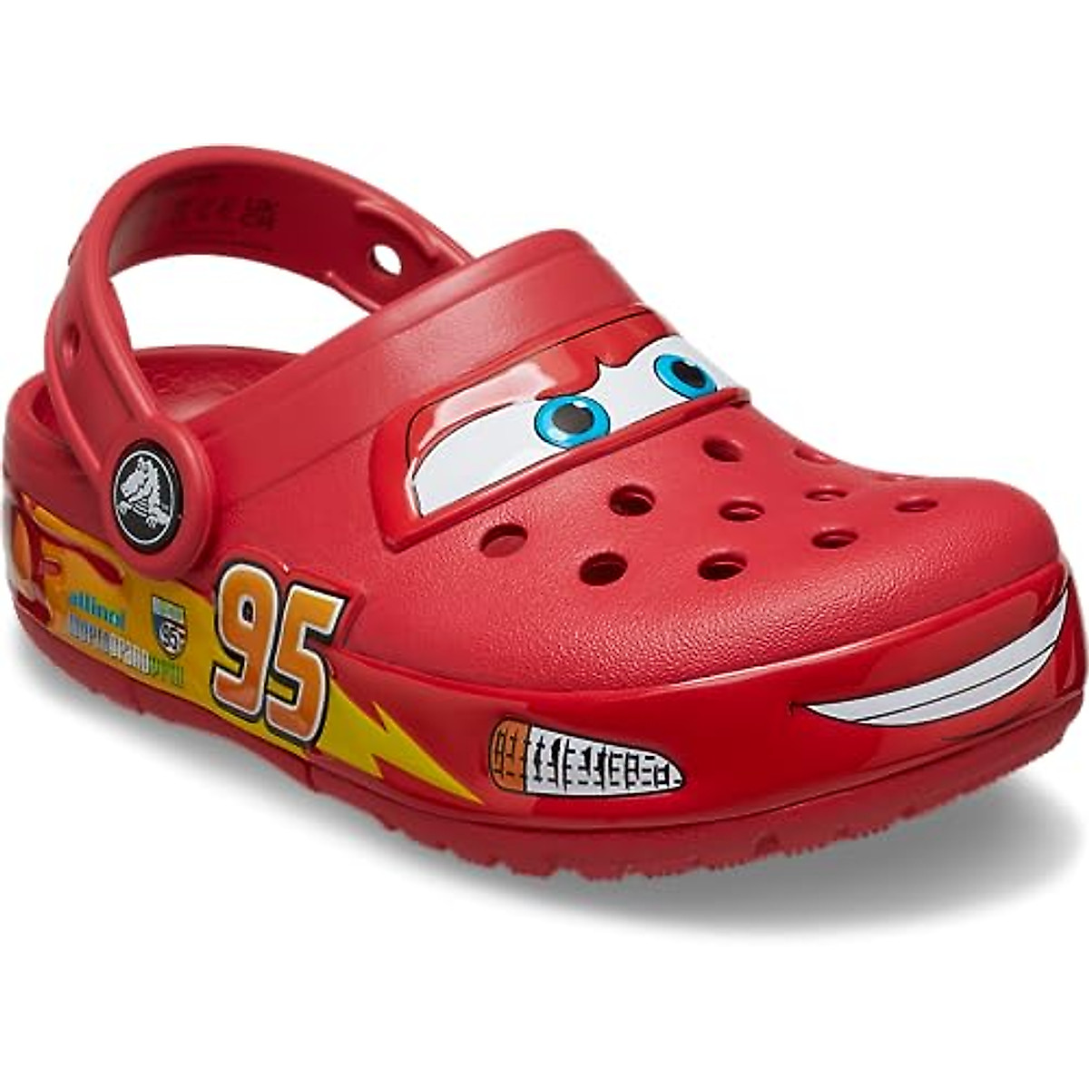 Crocs Crocband Cars Lightning McQueen Clogs, Light Up Shoes, Red, 11 US Unisex Little Kid