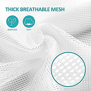 Daly Kate 3 Pack Mesh Laundry Bags with Adjustable Single Shoulder Straps 24" x 36" Sturdy Nylon Material Laundry Liners with Drawstring Closure for College, Dorm and Apartment
