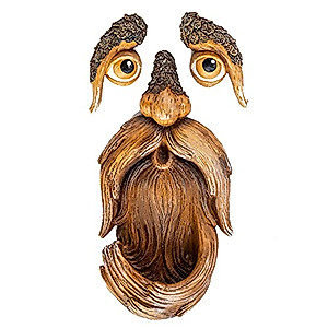 Tree Faces Decor Outdoor – Tree Hugger Yard Art Garden Decoration – Unique Bird Feeders for Outdoors and Indoors – Old Man Tree Art