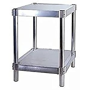 Prairie View A183024-2, Shelving Unit, 2 shelf, 18"W x 30H x 24"L, Aluminum