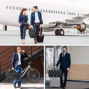 Suit Garment Bags for Men Travel, zalupri Convertible Carry on Garment Bags with Shoulder Strap - 2 in 1 Hanging Suitcase Suit Duffel Bag for Men Women, Black