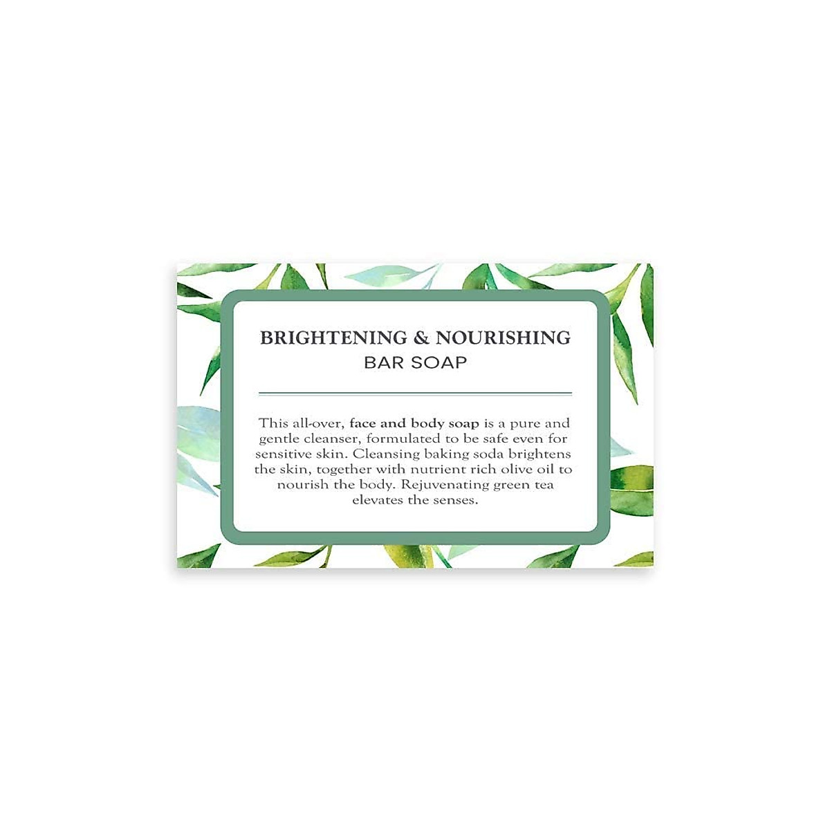 Bodipure Green Tea Bar Soap - Refreshing and Moisturizing Soap For Face and Body - With Olive Oil and Baking Soda 4.4 Ounces, 3 Bars