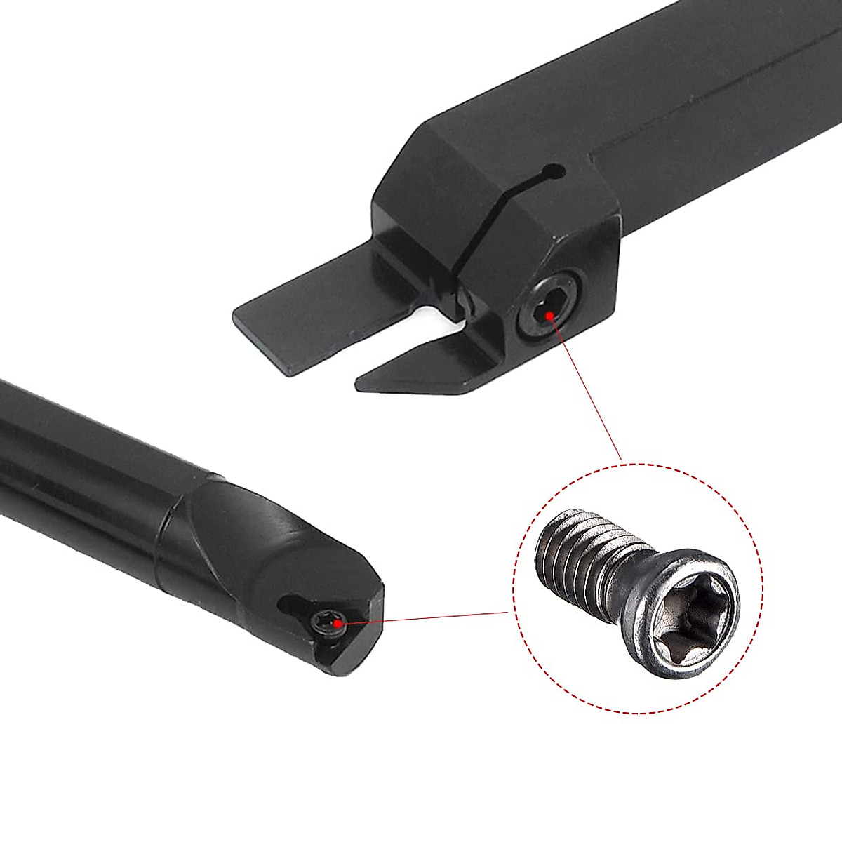 uxcell M4x10mm Torx Screws for Replaces Carbide Insert CNC Lathe Tool 12.9 Grade Carbon Steel 15pcs