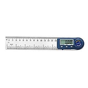 Digital Angle Finder,2 in 1 Digital Protractor, 7 inch / 200mm Stainless Steel Digital Angle Ruler with Zeroing and Locking Function