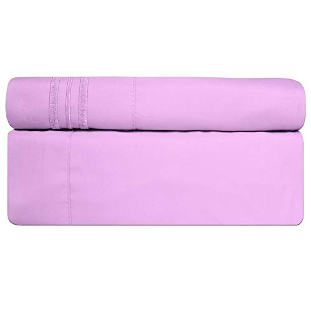 Queen Size Bed Sheets - Breathable Luxury Sheets with Full Elastic & Secure Corner Straps Built In - 1800 Supreme Collection Extra Soft Deep Pocket Bedding Set, Sheet Set, Queen, Lilac