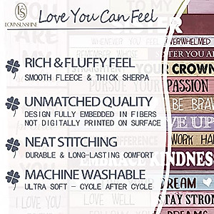 LOVINSUNSHINE Sister Blanket,Happy Birthday Gifts from Sister,Best Sister Presents Adult, for Sister,Great Sister Gifts for Women,Unique Big Sister Gift Cozy Fleece Sherpa Throw 60x80