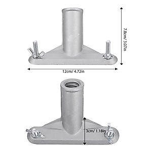 jojofuny Broom Handle Bracket with Broom Handle Adapter and Handle Mounting Brackets, Pole Handle Adapter Broom Head Bracket Connecting