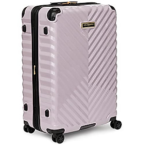 Karl Lagerfeld Paris Women's Suitcase Spinner Wheels Hardside, Lilac, One Size