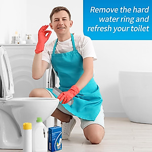 4TH Pumice Stone for Toilet Bowl Cleaning,Remove Away Limescale Stain,Hard Water Rings,Calcium Buildup,Iron and Rust,Scouring Stick for Tile/Bath-tub/Kitchen/Grill/Household - 4 Pack