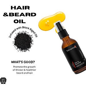 BAHAWAT: Premium Beard Oil Conditioner & Softener - Your Majesty- 2 ounce - Beard Itch and Dry Skin Relief - Handcrafted from Natural Ingredients - Label may vary