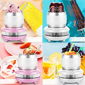 Toxz 12V Electric Cup Cooler Cup Cans Drink Beverage Liquids Portable Holder Cooling,Food Grade Aluminum Cup,Fast Refrigeration Cup