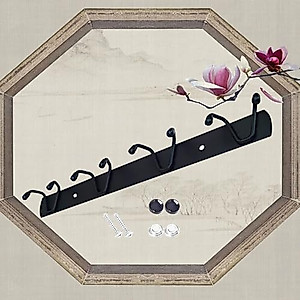 AOLZUNK Wall Mounted Coat Rack, Stainless Steel Coat Hooks Wall Hooks Coat Hangers for Wall, Hat, Key, Coat, Scarf, Bag, Towel